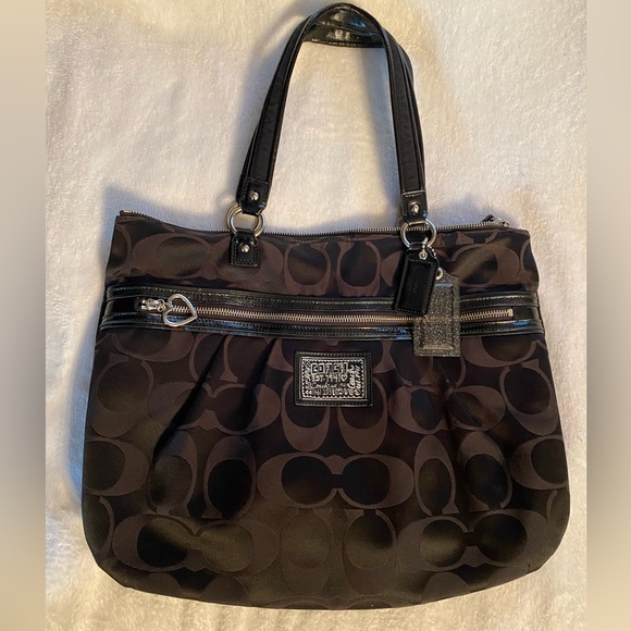 Coach | Bags | Coach Jet Black Tote | Poshmark